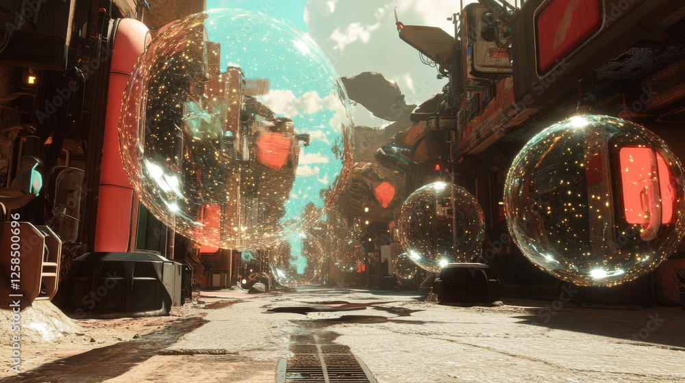 Bubble shields, protection force fields. Vector realistic set of safety ...