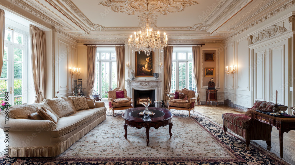 Crown cornice trim for ceiling. Wall moulding isolated frame ...