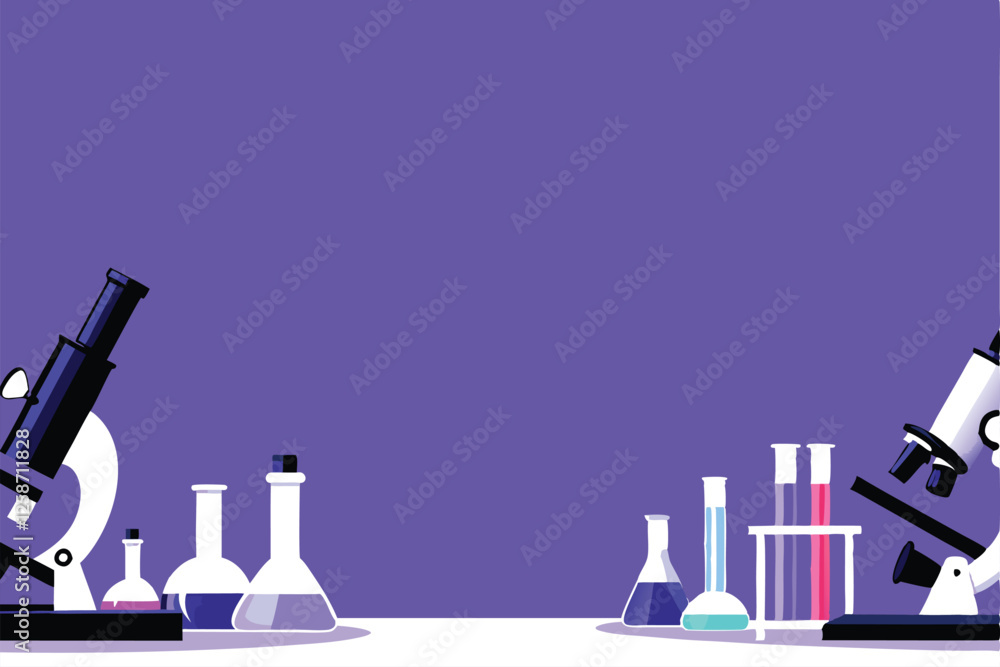 Create a vibrant vector background depicting a modern medical ...