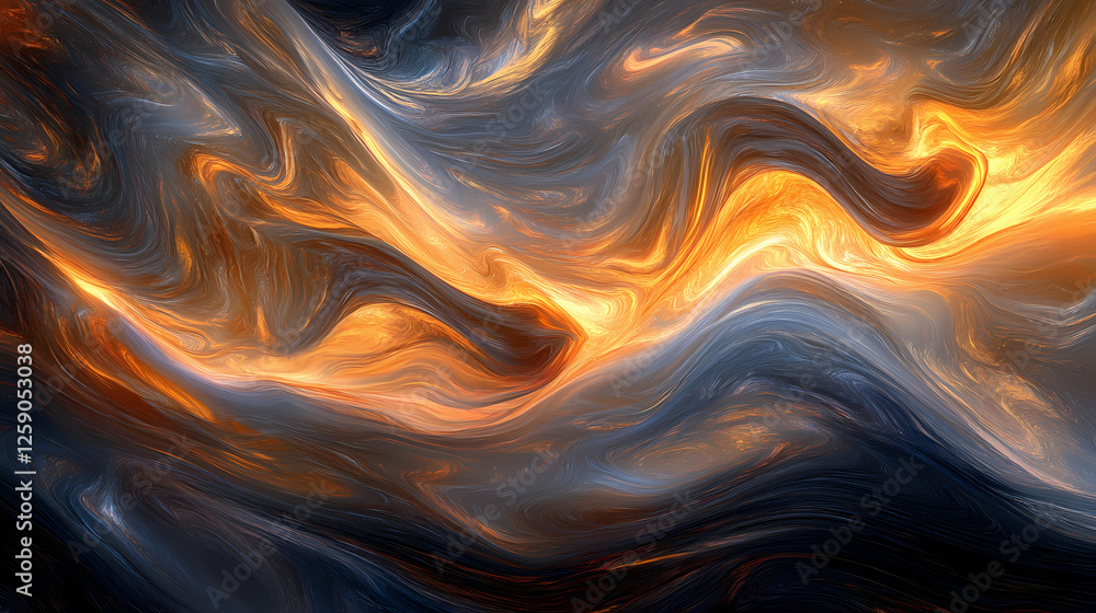 Image of a swirling galaxy with continuous rotation and flow, capturing ...