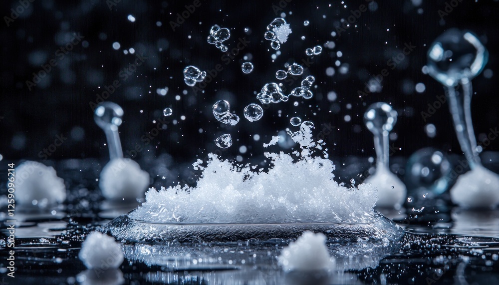 Chemical reaction between an acid and a base producing salt ...