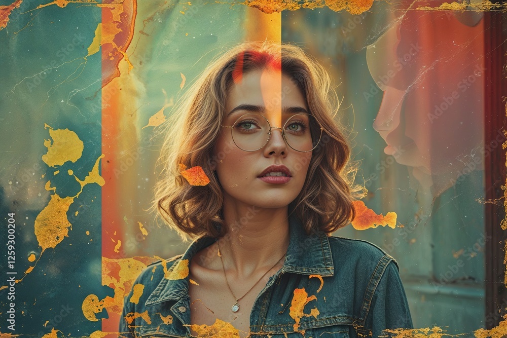 Vintage Light Leak Effects and Retro Textures Overlay with Film Grain ...