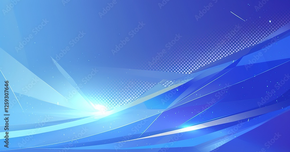 Blue abstract geometric technology-themed background for high-tech ...