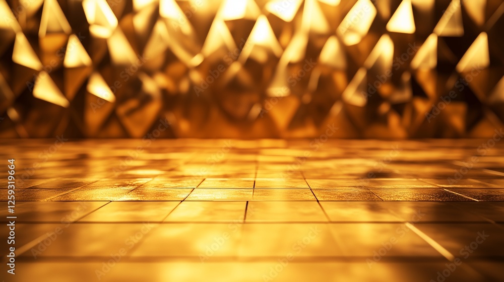 Golden background with waves. Abstracto textura de dorado en el fondo ...