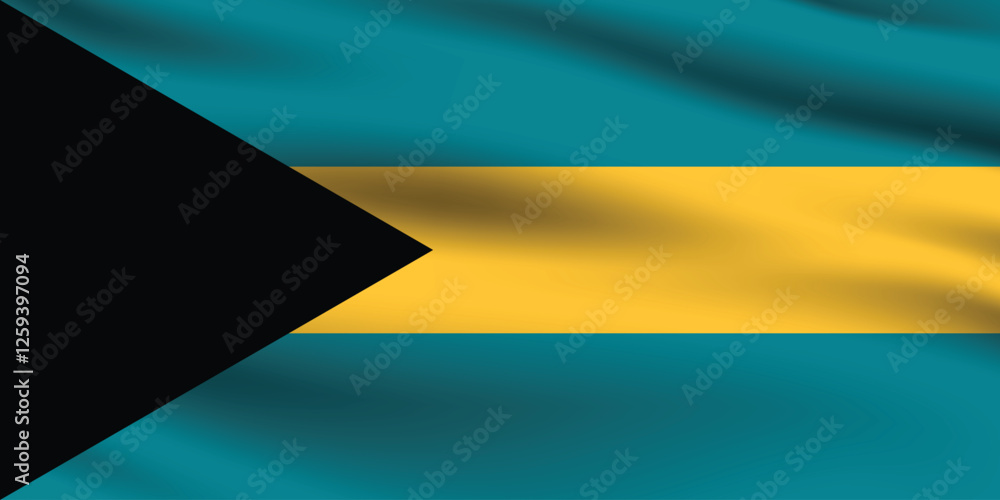 Flag of Bahamas. Bahamas flag official size and color standards digital ...
