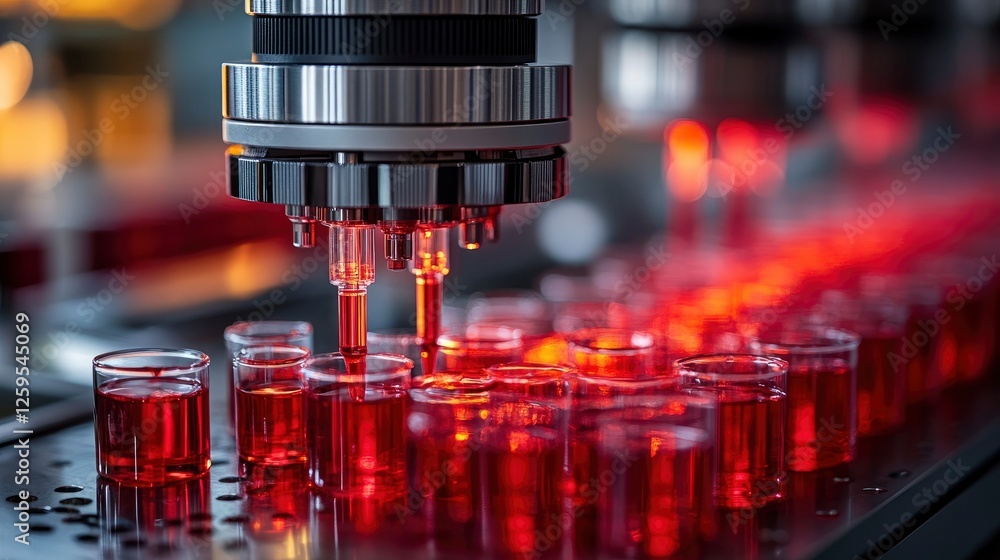 Robotic system performing automated blood typing analysis in laboratory ...