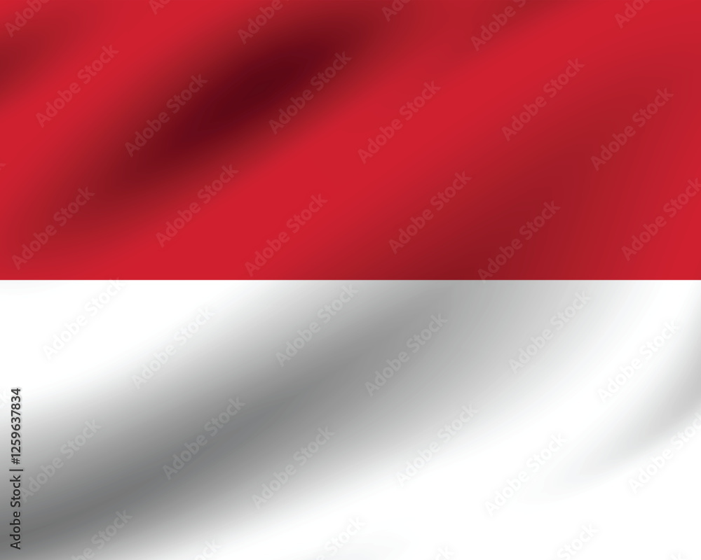 Flag of Monaco. Monaco flag official size and color standards digital vector illustration ...