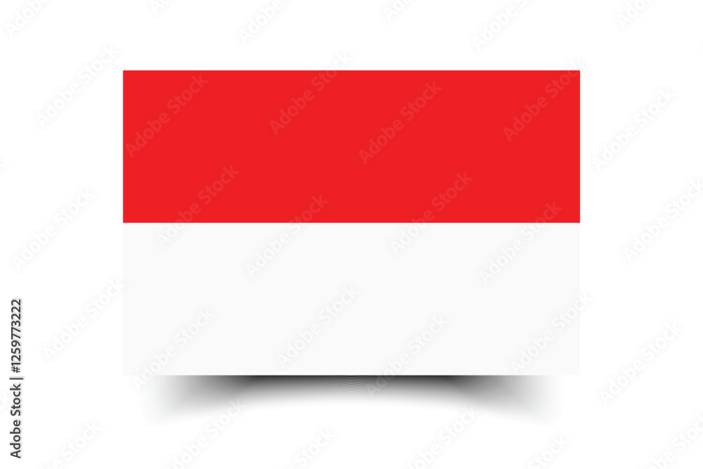 Flag of Indonesia. Indonesia flag official size and color standards ...