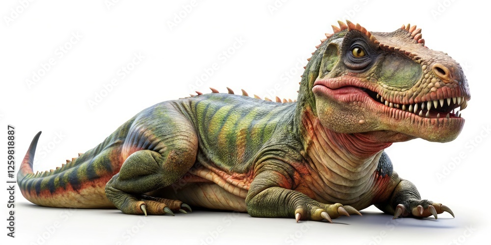 Giganotosaurus White Background: Prehistoric Giant, Dinosaur Photo ...