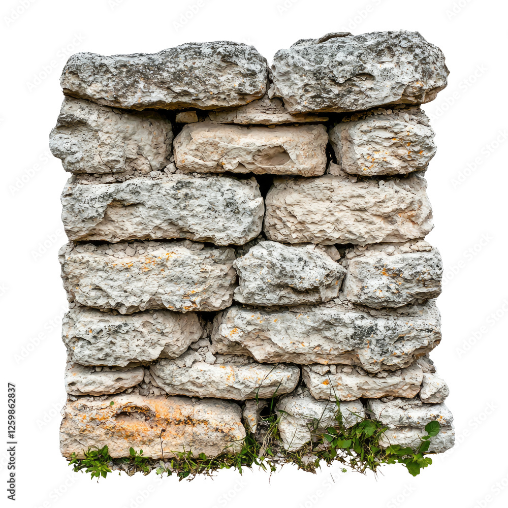 Weathered Stone Wall with Historic Texture, Natural Colors and Organic ...