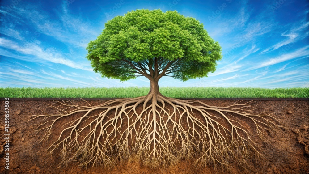 Tree Root Structure Diagram , arboreal science, root system diagram ...