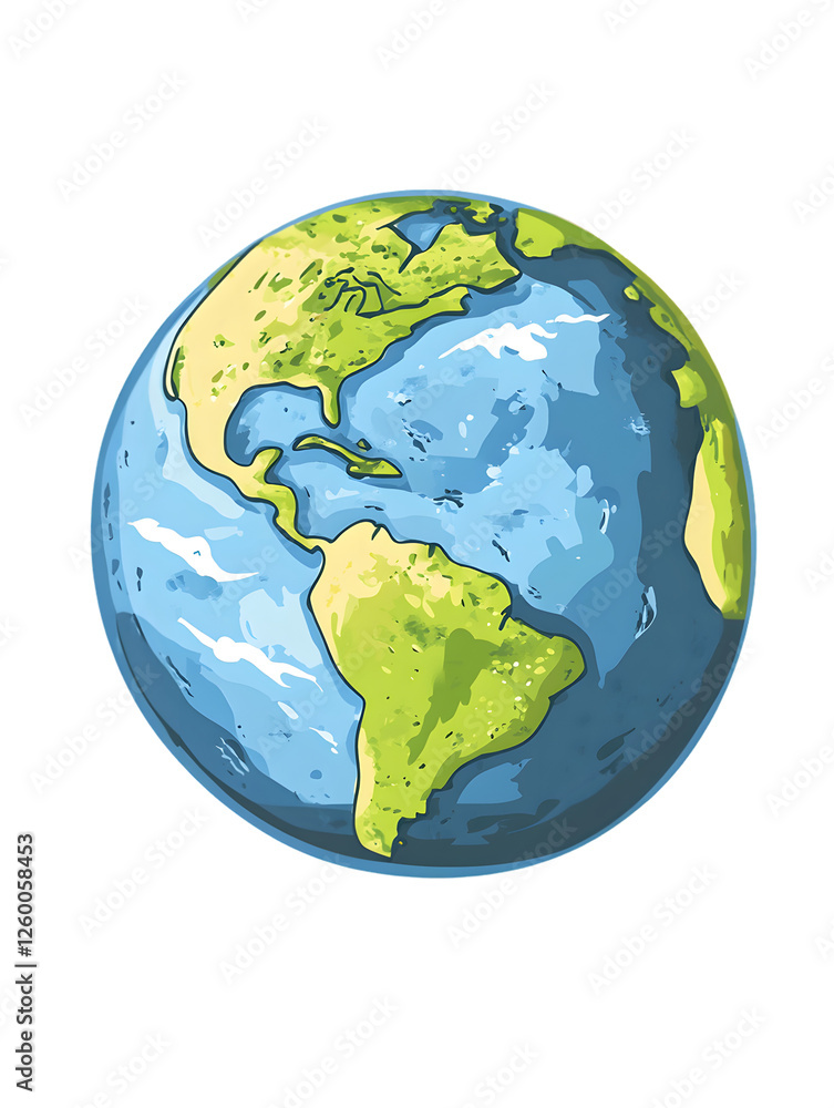 Pixel art illustration of Earth, showcasing continents and oceans in ...