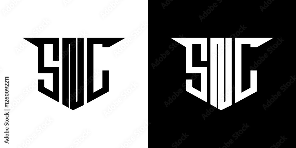 SNL letter logo design with white background in illustrator, vector ...