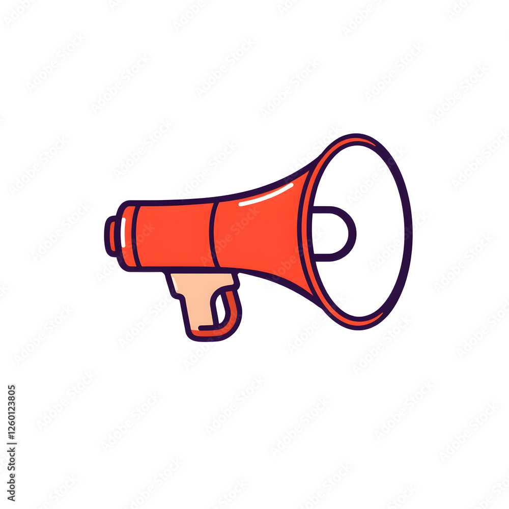 Loudspeaker, megaphone, bullhorn icon. Loud speaker, sound horn for ...