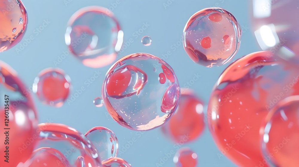 D floating objects with transparent textures cbf e be edbcedcafc Stock ...