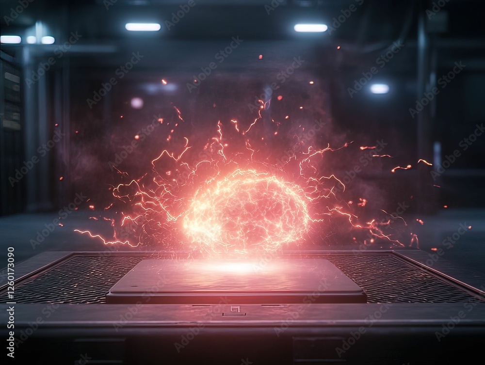 Ai experiment gone wrong in futuristic laboratory science fiction ...