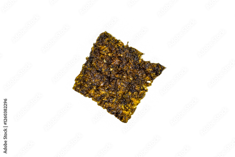 Nori seaweed isolated on white background. Nori Japanese Food. Dried ...