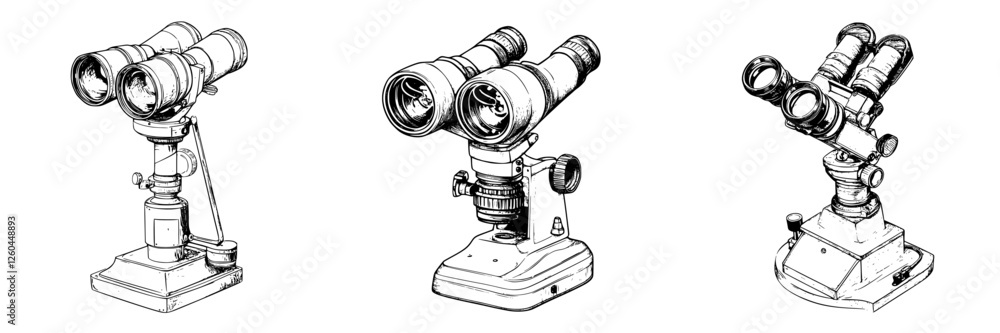 Guided optical devices in a laboratory setting highlighting different ...