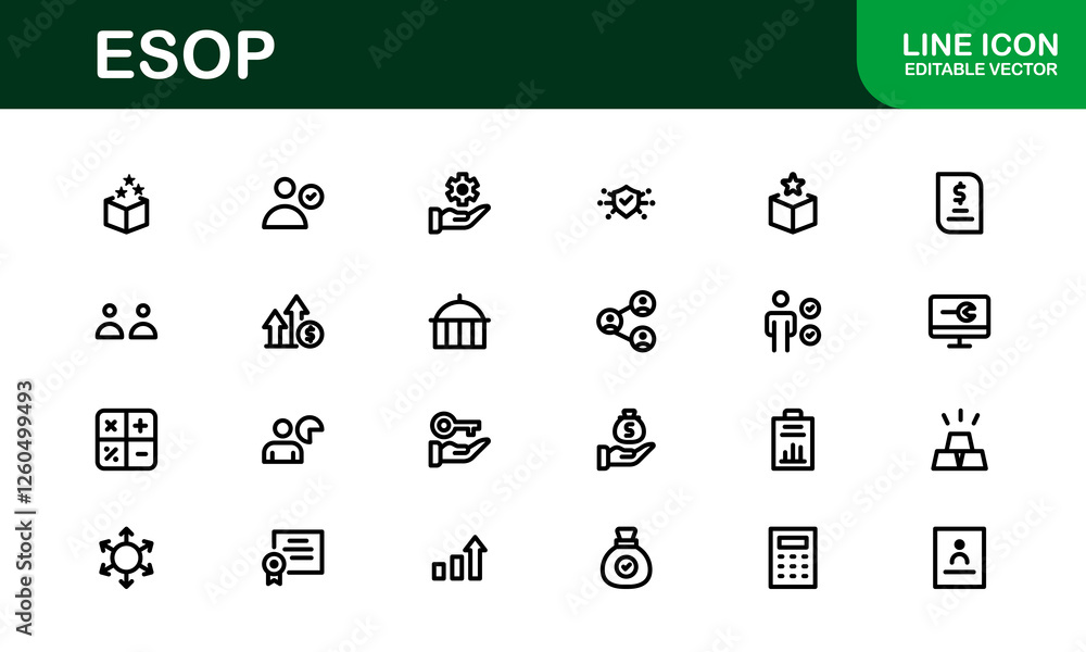 Professional ESOP Icons - Scalable and Versatile Graphics for Equity ...