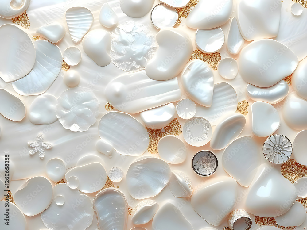 Shimmering Pearl Texture: A captivating abstract background featuring ...