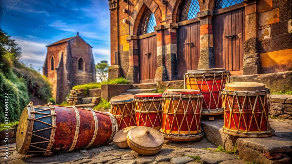 Ethiopian Lalibela Church Drums: Traditional Percussion Instruments ...