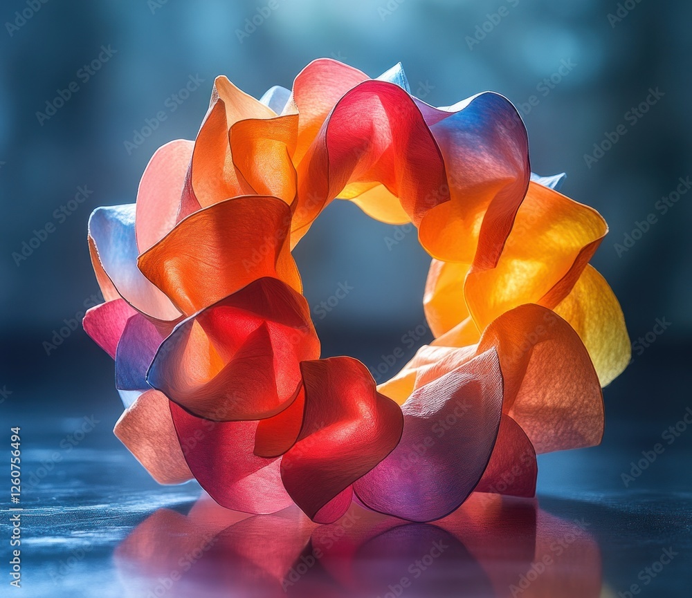 Circular Transformation Journey in Colorful Origami Shapes as a ...
