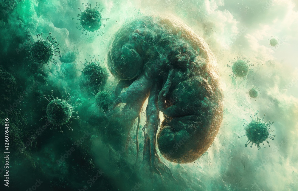 Anatomy of Urinary Tract Infections in Human Body with Focus on Kidneys ...