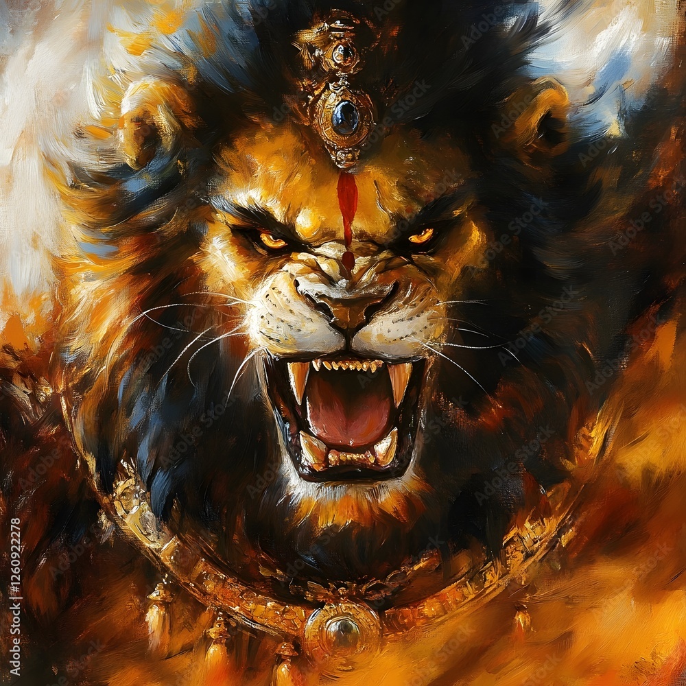 Mesmerizing Lord Narasimha Avatar - Fierce Mythological Battle Scene ...