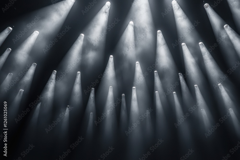 Cinematic dark mode stage lighting effects theater high fidelity ...