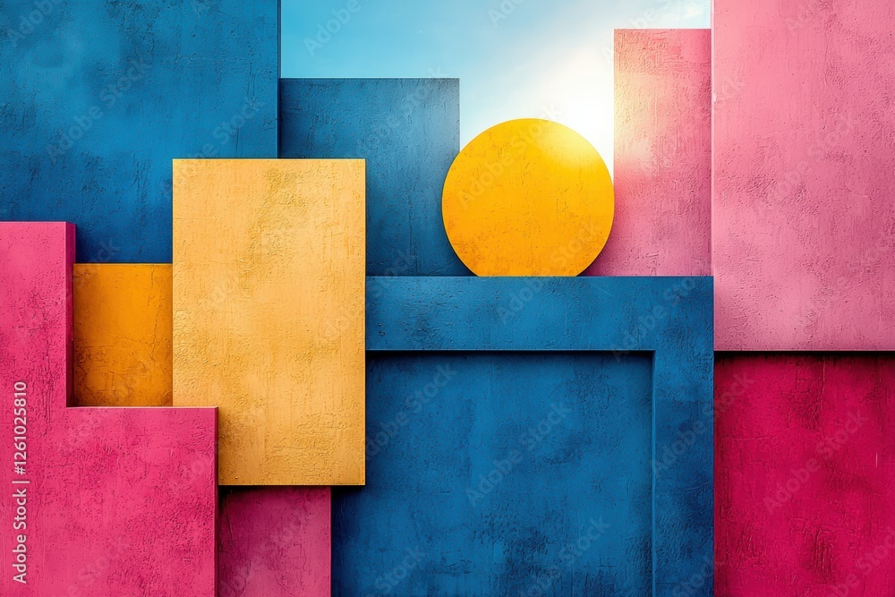 Asymmetrical creative agency presentation background vibrant colors ...
