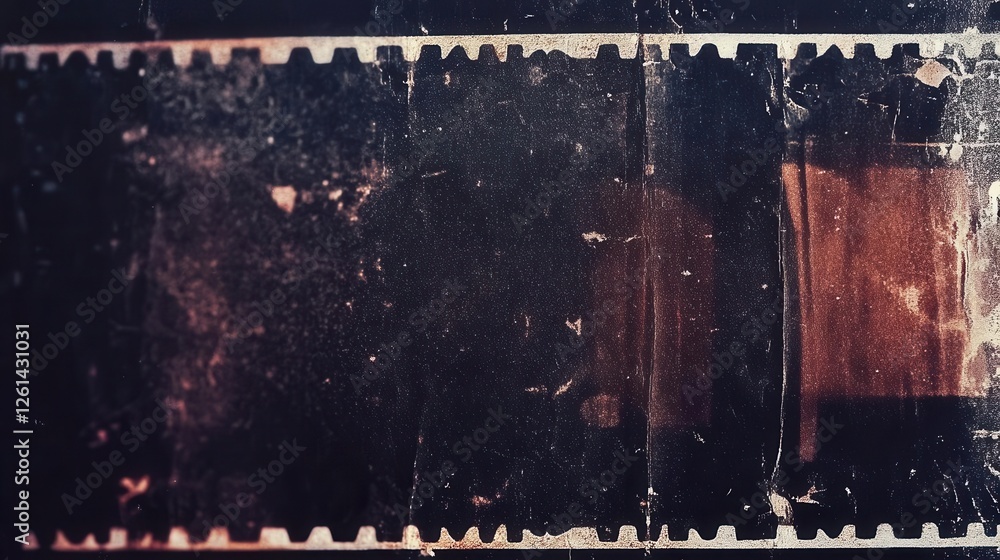 Vintage Film Strip Texture Overlay with Heavy Grain Dust Light Leak and ...