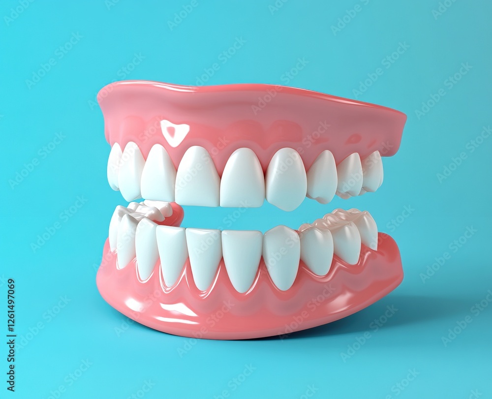 Exploring Human Teeth Structure: A 3D Model Shows Molar, Incisor ...