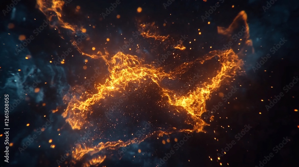 Dynamic abstract flames GIF animation featuring real fire particles ...