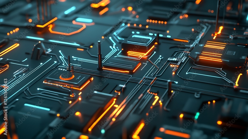 AI model training pipeline visualized as interconnected futuristic ...