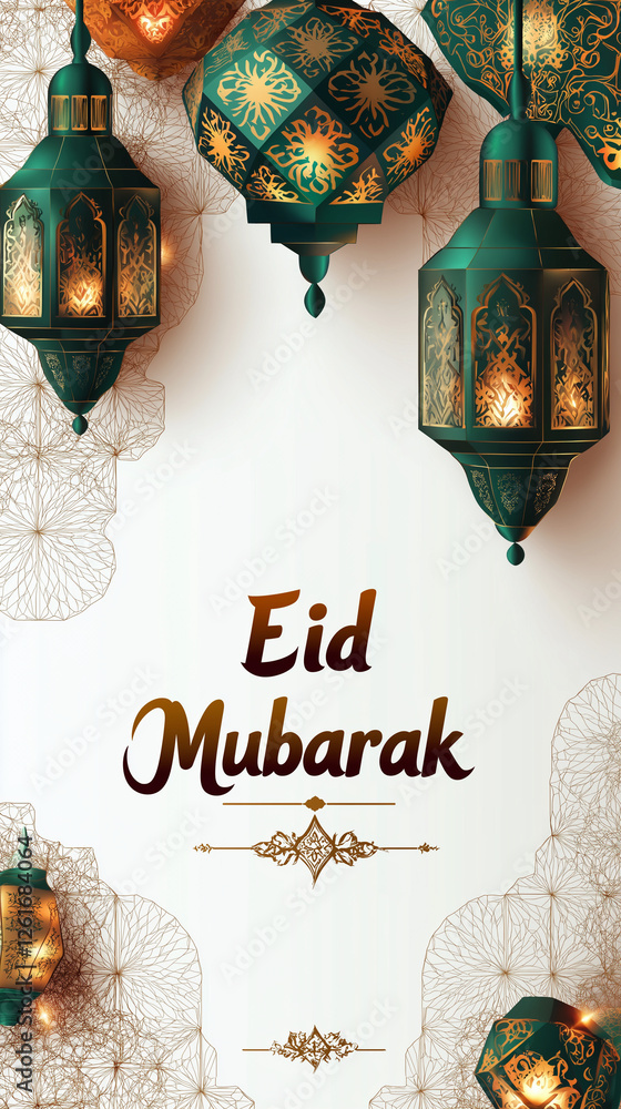 Eid day post in Urdu. Eid Mubarak in Arabic Islamic Eid Mubarak design ...