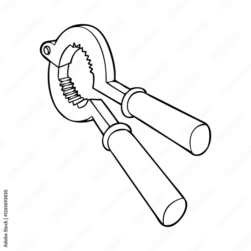 clamp sketch vector illustration Stock Vector | Adobe Stock