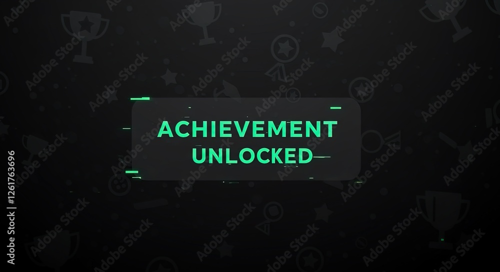 Achievement Unlocked Gaming Wallpaper - Success Notification Screen ...