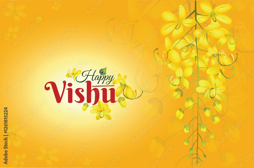 Happy Vishu celebrates Vishu Konna (Cassia Fistula), also known as the ...