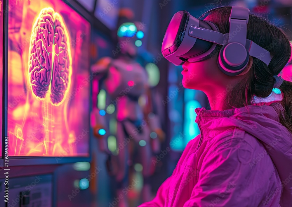 The smart medical concept involves doctors using augmented reality to ...