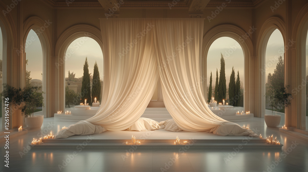 an ancient temple veil torn in two, its rich fabric frayed and split ...