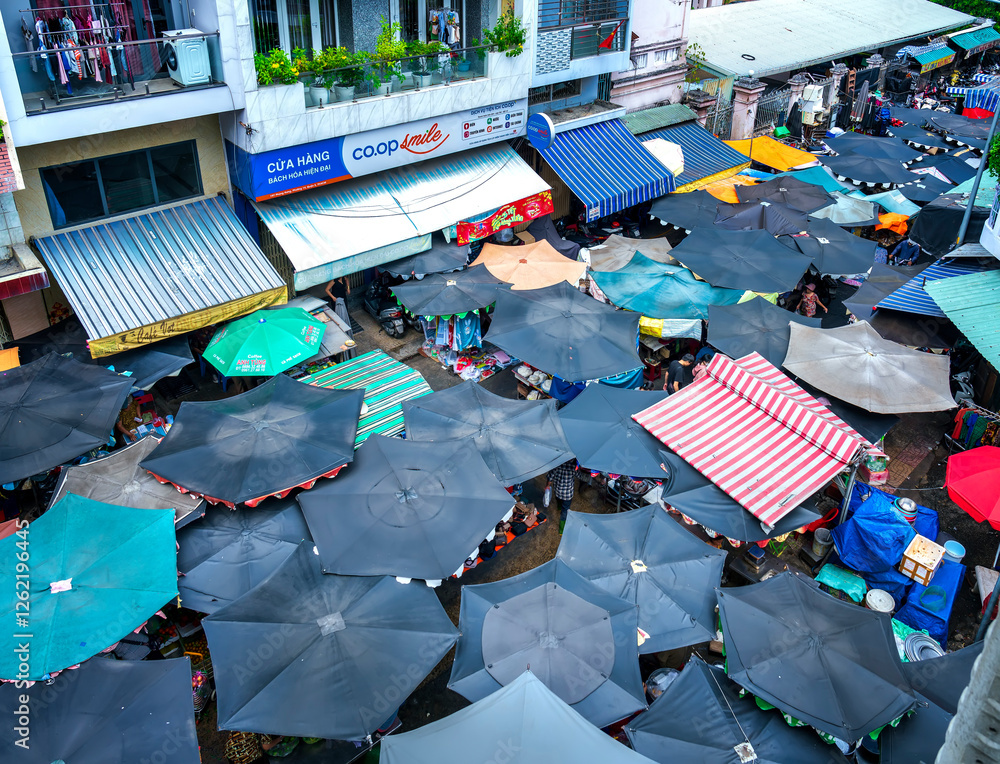 Ho Chi Minh city, Vietnam - February 4th, 2025: Beautiful daily life of ...
