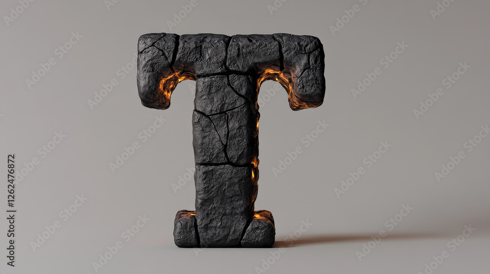 Letter T Halloween font, cartoon evil type, funny scary typeface ...