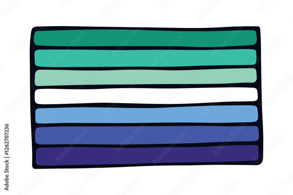 Colorful Gay men pride flag Happy pride day LGBTQ community Pride Month ...