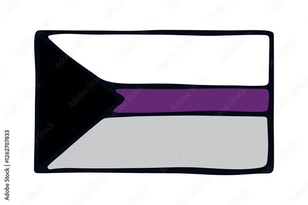 Colorful Demisexual pride flag Happy pride day LGBTQ community Pride ...