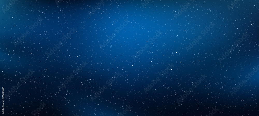 A deep blue night sky background with stars. Dark blue Starry sky ...