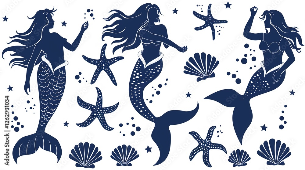 Explore the Enchanting Underwater World with Silhouette of Swimming ...