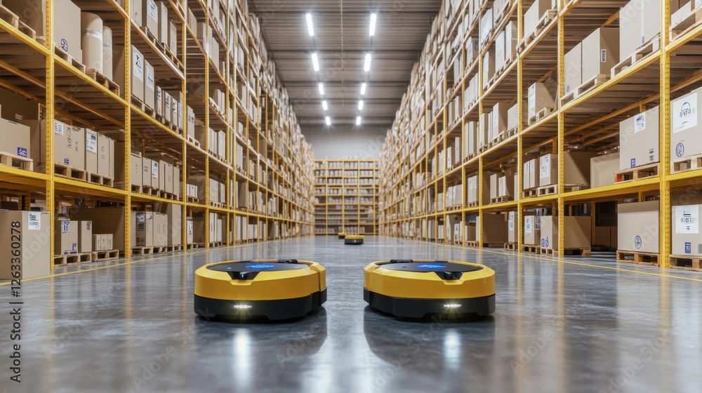 Automated Warehouse Powered by AI-Guided Robotics for Streamlined Logistics and Inventory ...