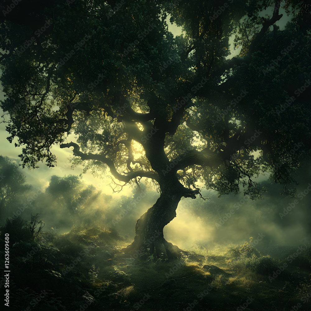 The Whispering Oak: A Portal Between Worlds in the Ancient Grove of ...