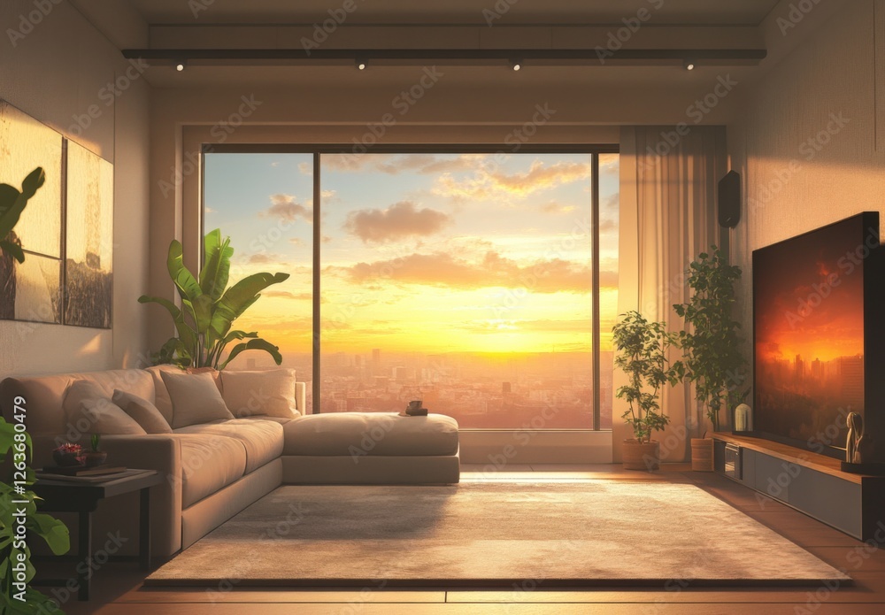 animated virtual backgrounds, stream overlay loop, living room interior ...