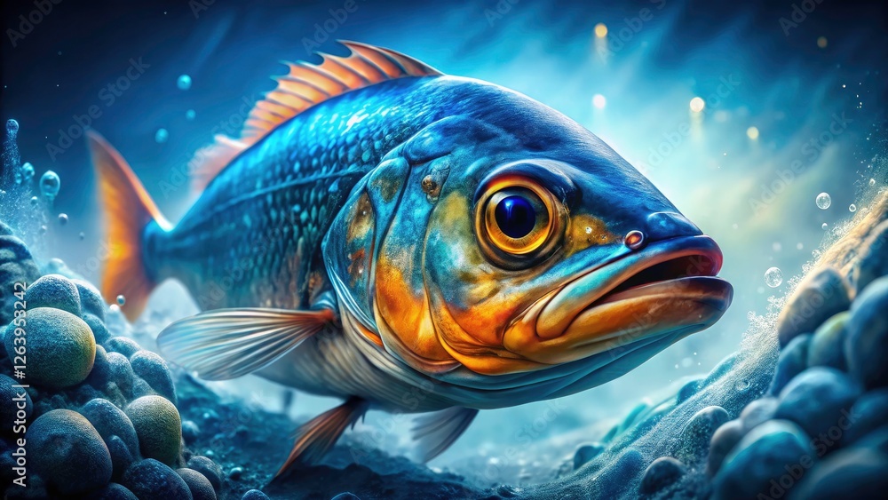 Cold Water Fish Portrait Photography: Underwater Scene, Aquatic Life ...